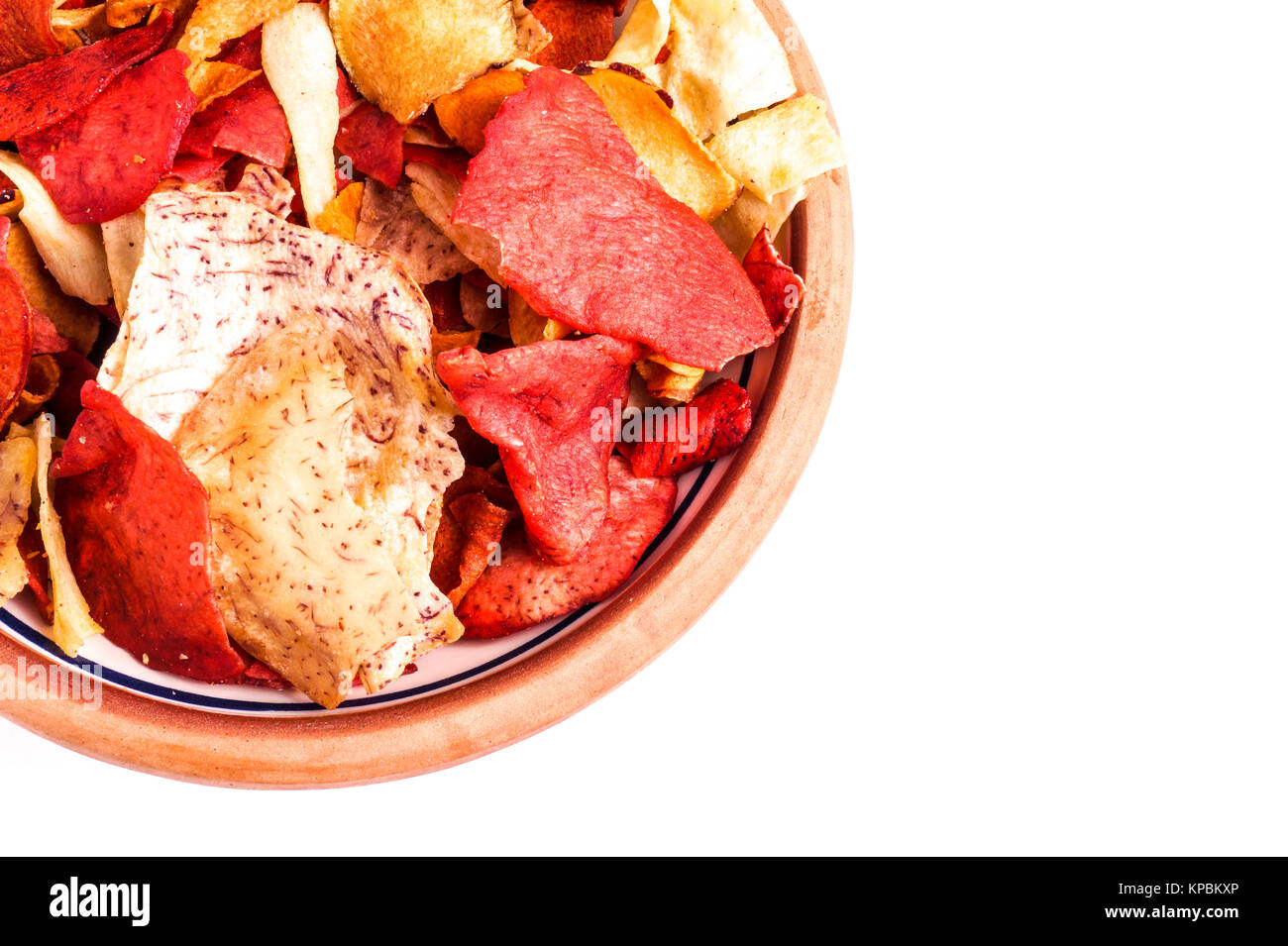 Crispy Root Vegetable chips Stock Photo - Alamy