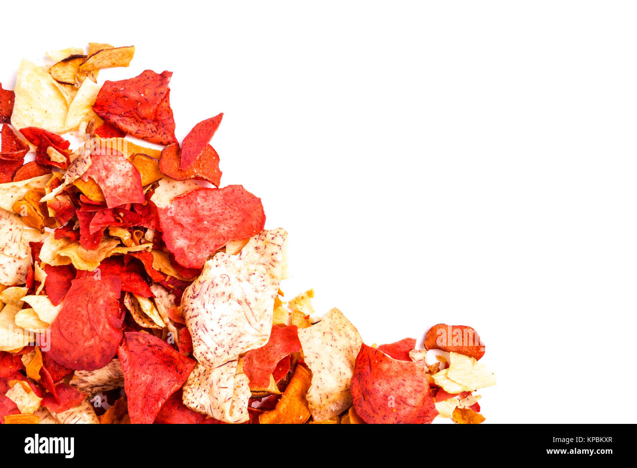 Crispy Root Vegetable chips Stock Photo - Alamy