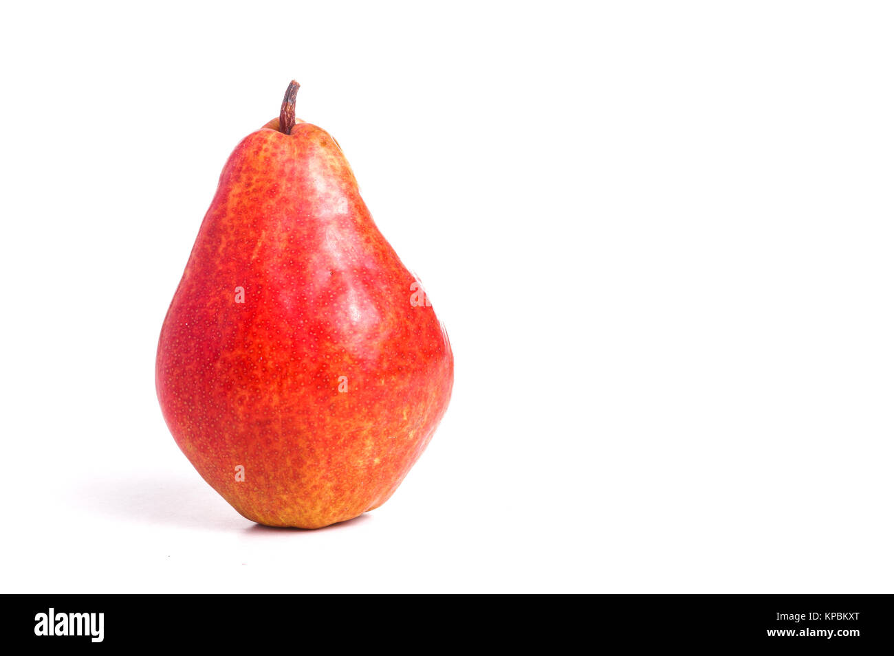 Ripe Red Pear, isolated on White Stock Photo - Alamy