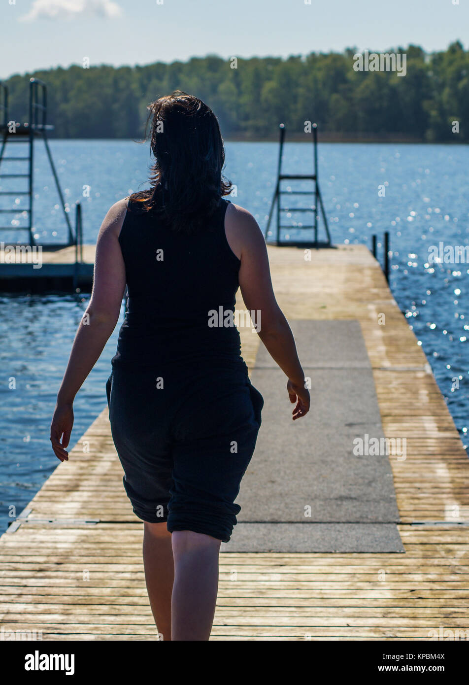 Young Woman on the Petty Stock Photo - Alamy