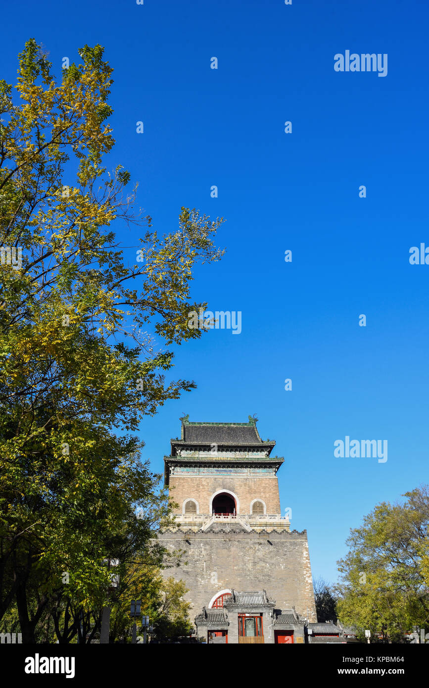 Beijing,China - Nov 14,2017:The Bell Tower in Beijing,China Stock Photo ...