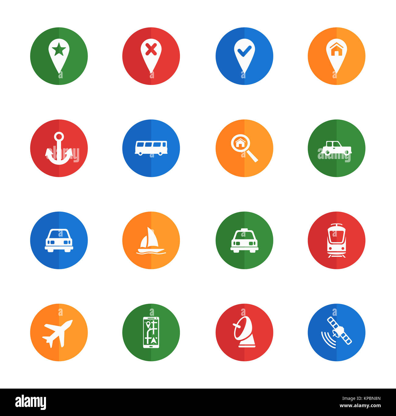 Navigation simply icons Stock Photo - Alamy