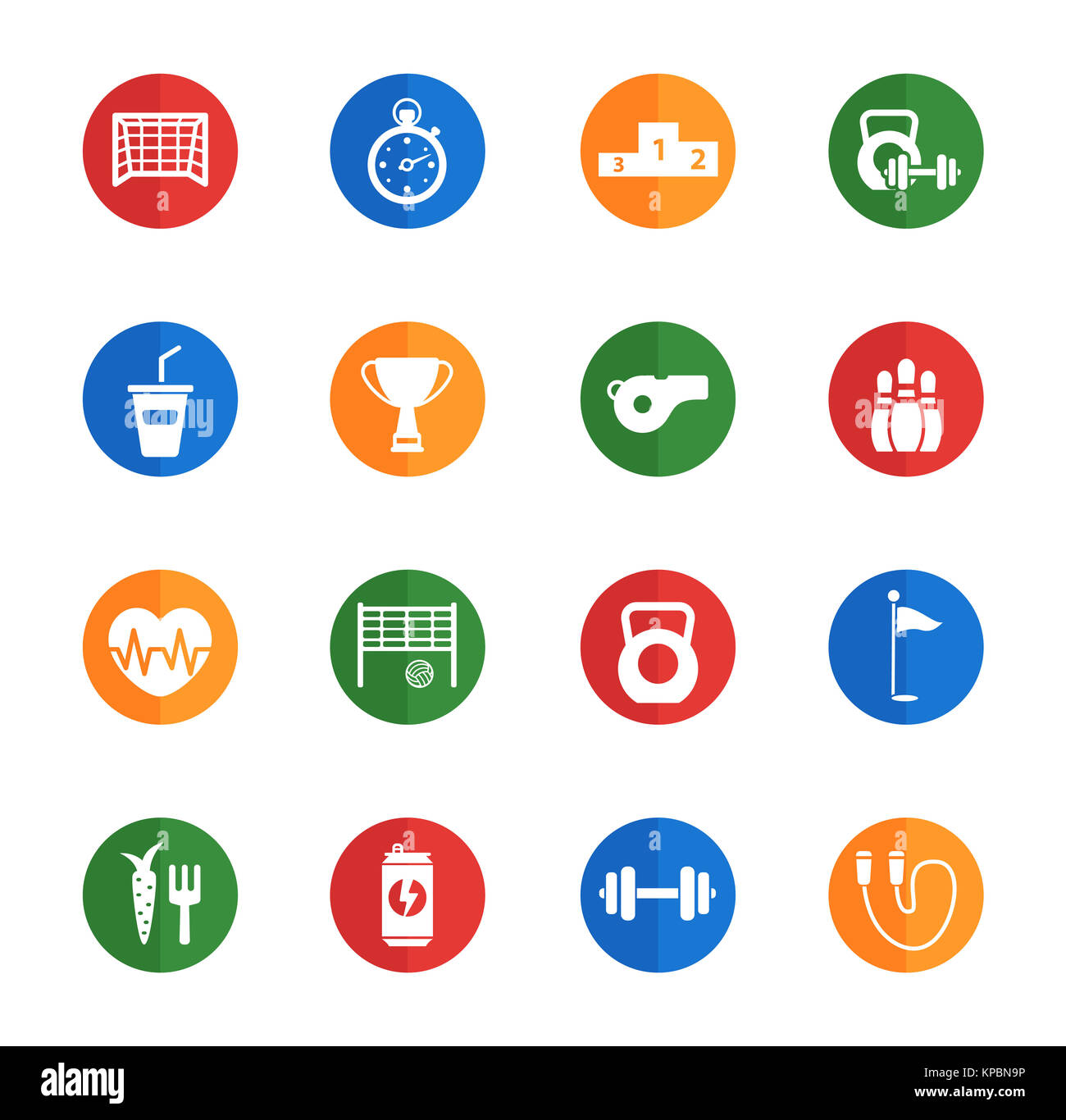 Sport simply icons Stock Photo - Alamy