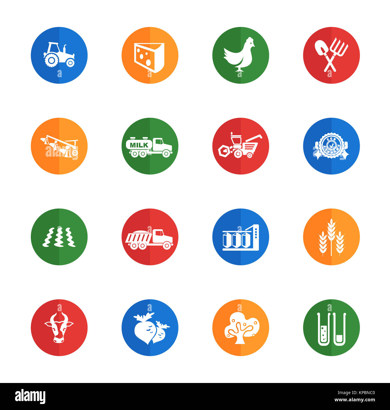 Agricultural icons set Stock Photo - Alamy