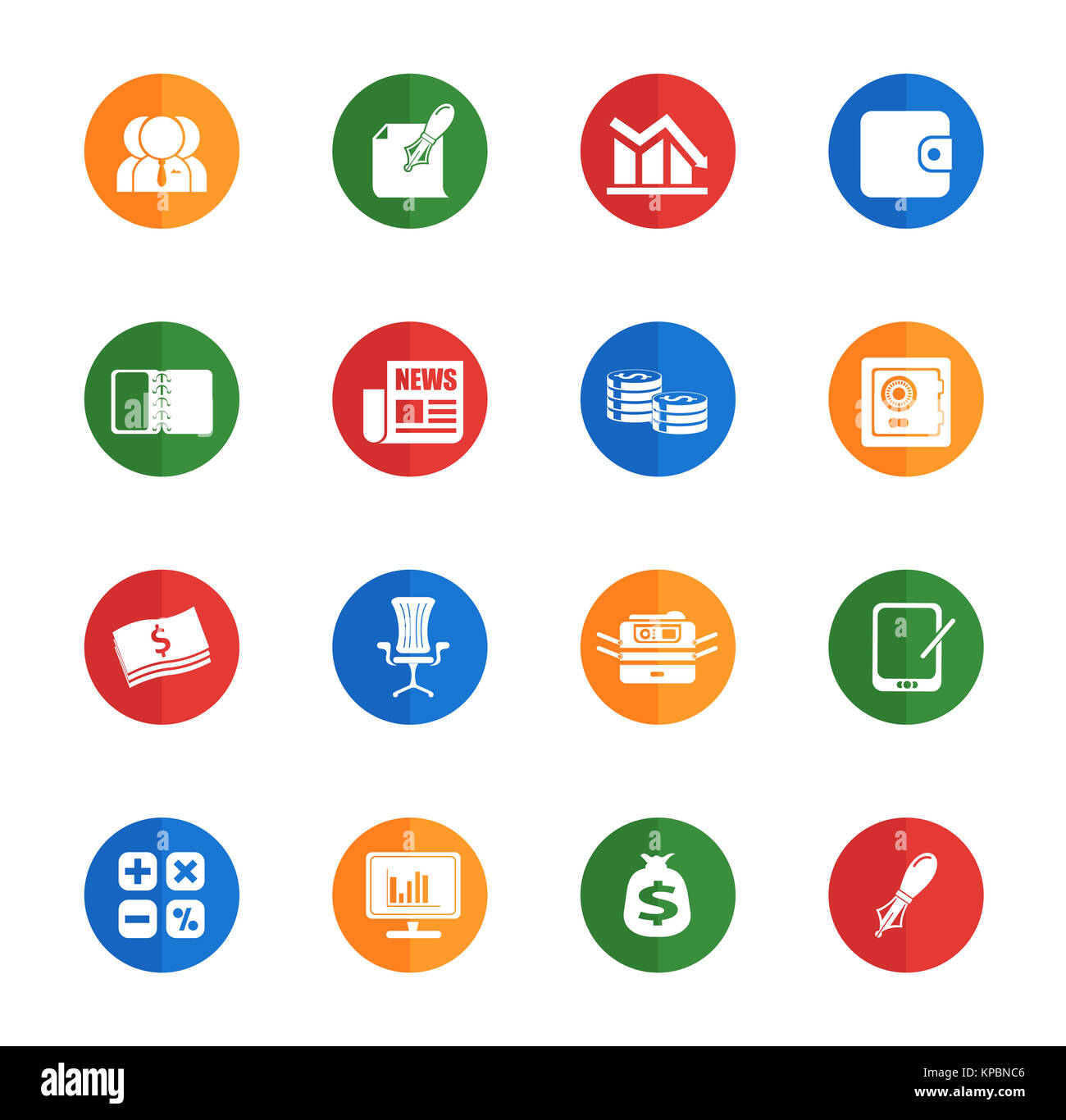 Business simple icons Stock Photo - Alamy