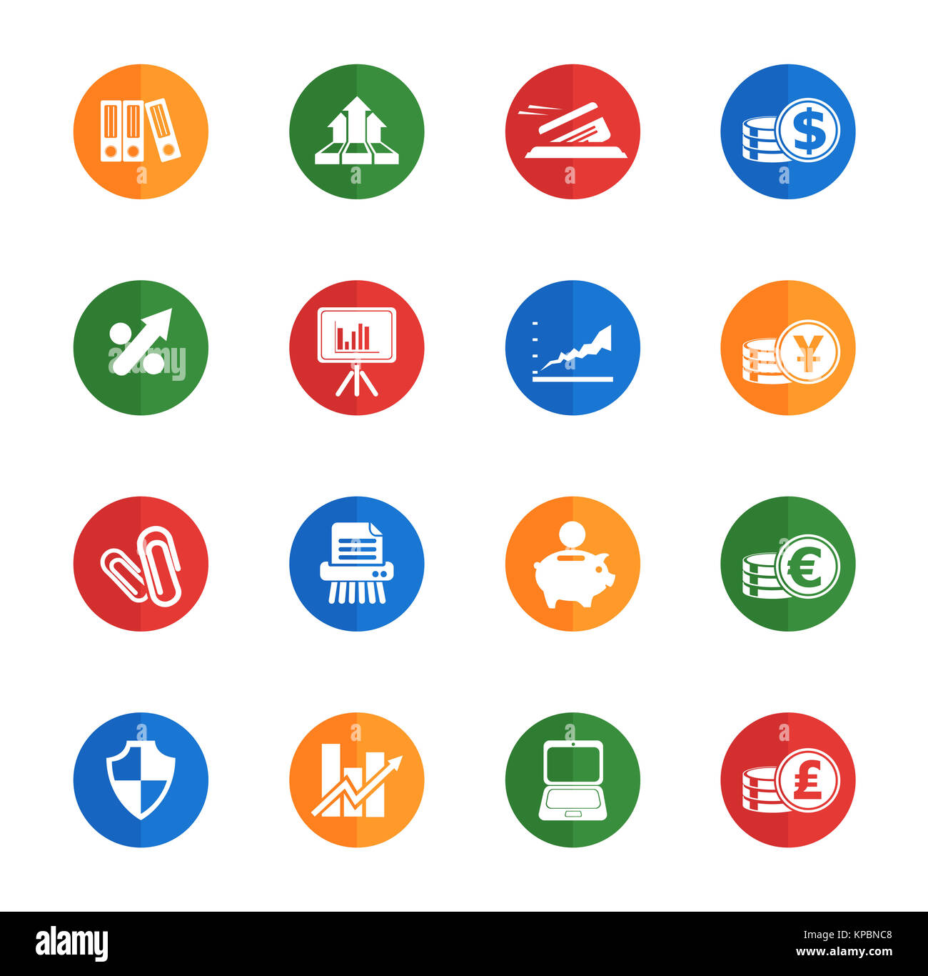 Business simple icons Stock Photo - Alamy