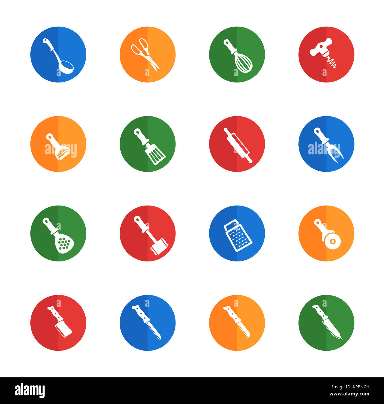 kitchen tools icons set Stock Photo - Alamy