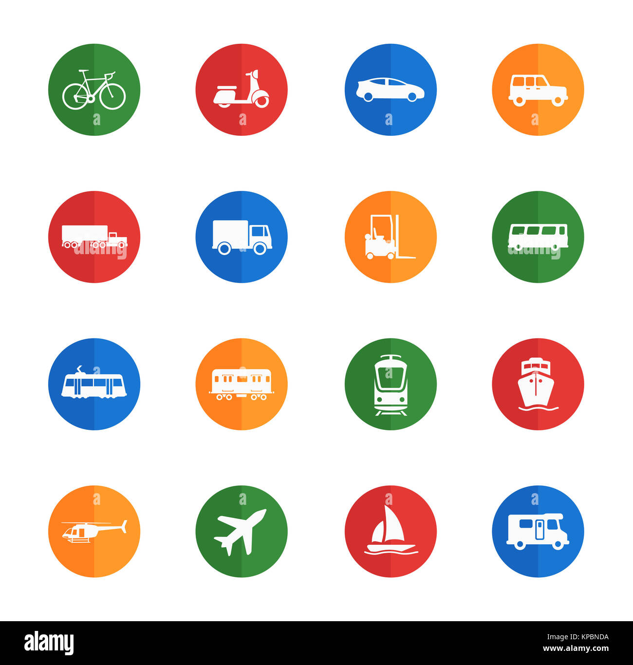 Transportation simply icons Stock Photo - Alamy