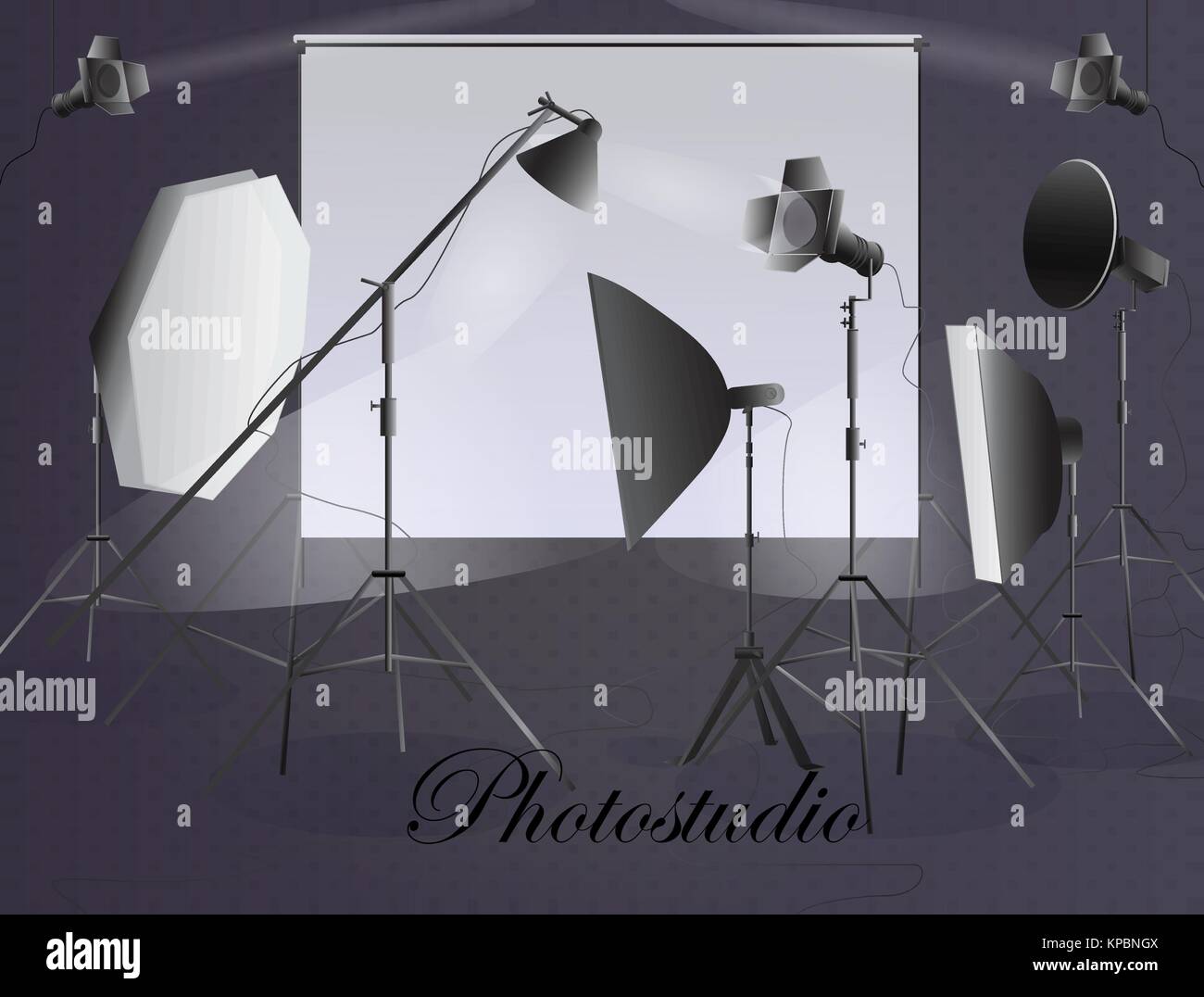 Photostudio background Stock Vector Images - Alamy