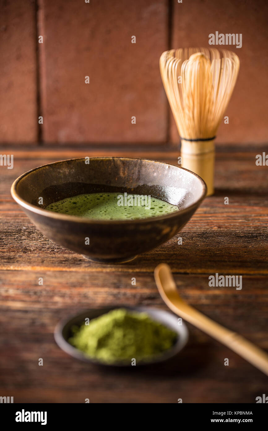 Green tea matcha Stock Photo - Alamy