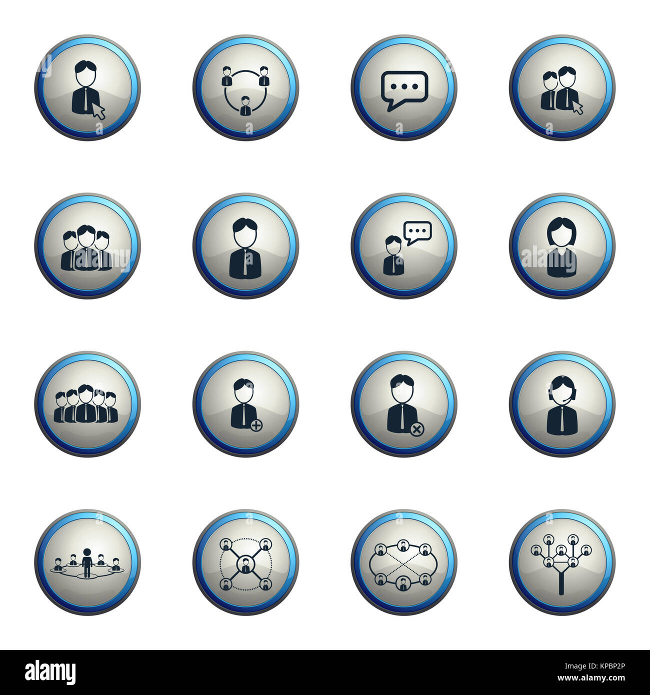 Communication icons set Stock Photo - Alamy