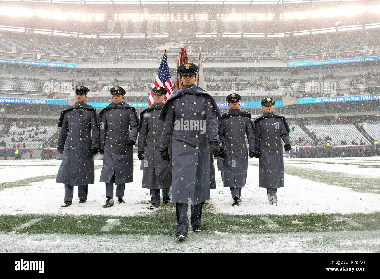 U.S. Army cadets march on the Lincoln Financial Field during the U.S ...