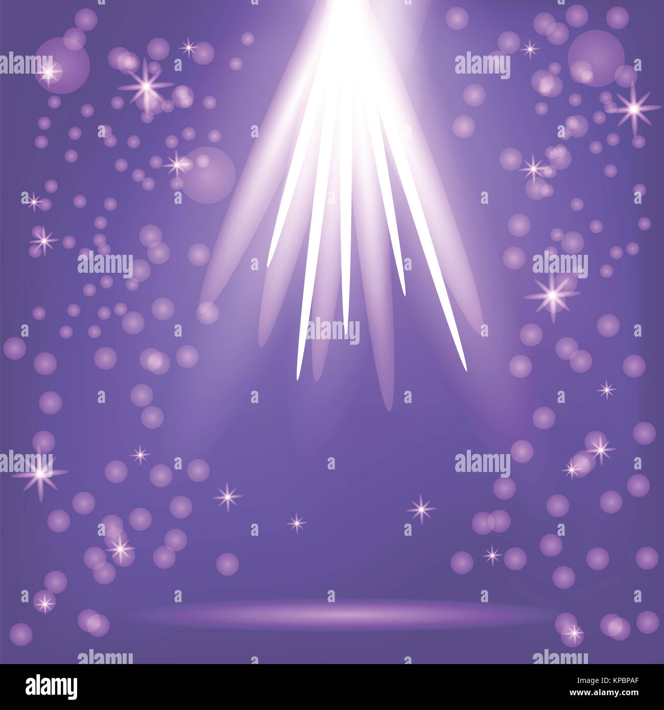 Blue Rays of Magic Lights Stock Photo - Alamy