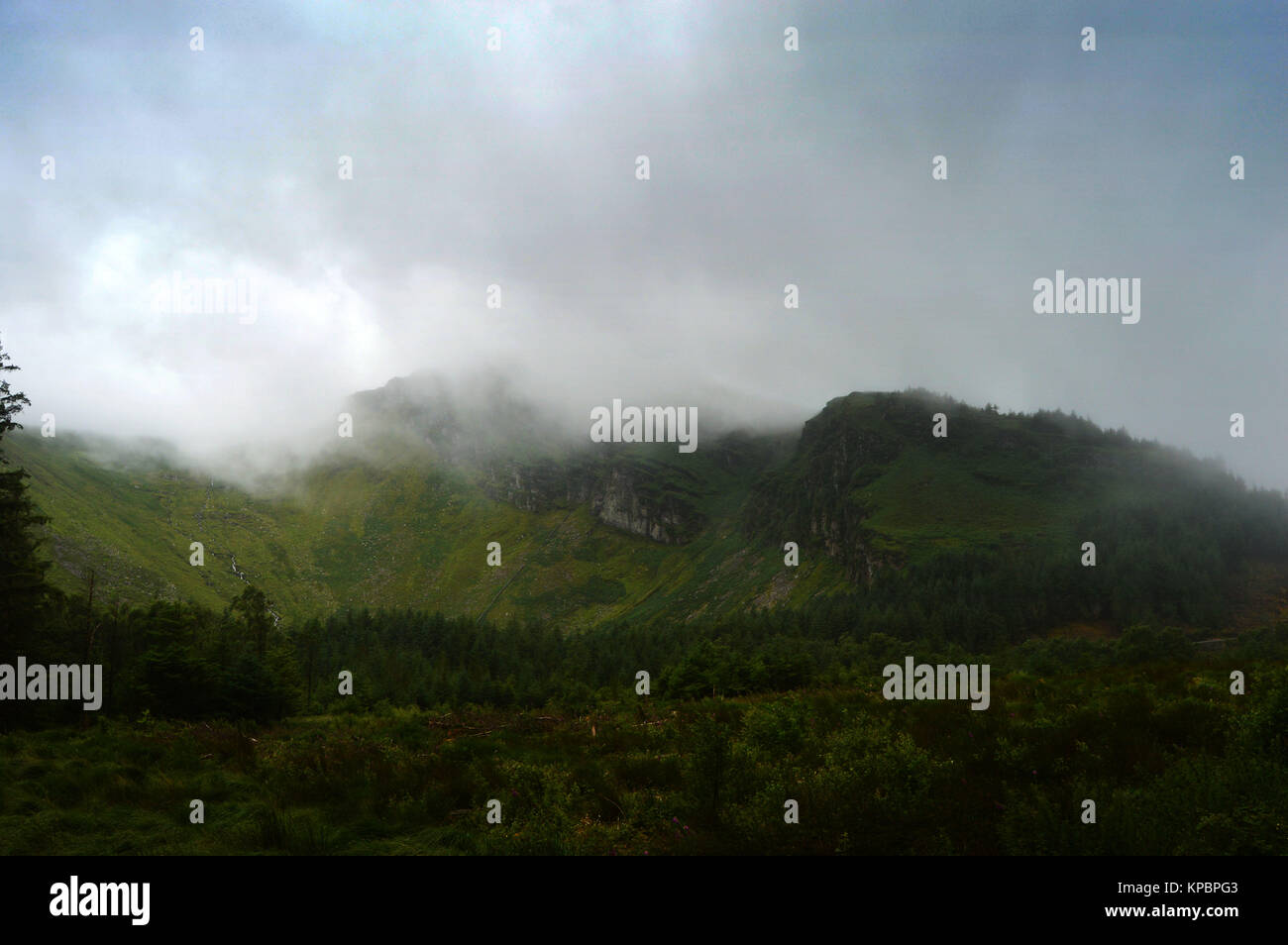 Bad weather over hills and mountains in Dingle, Ireland Stock Photo - Alamy