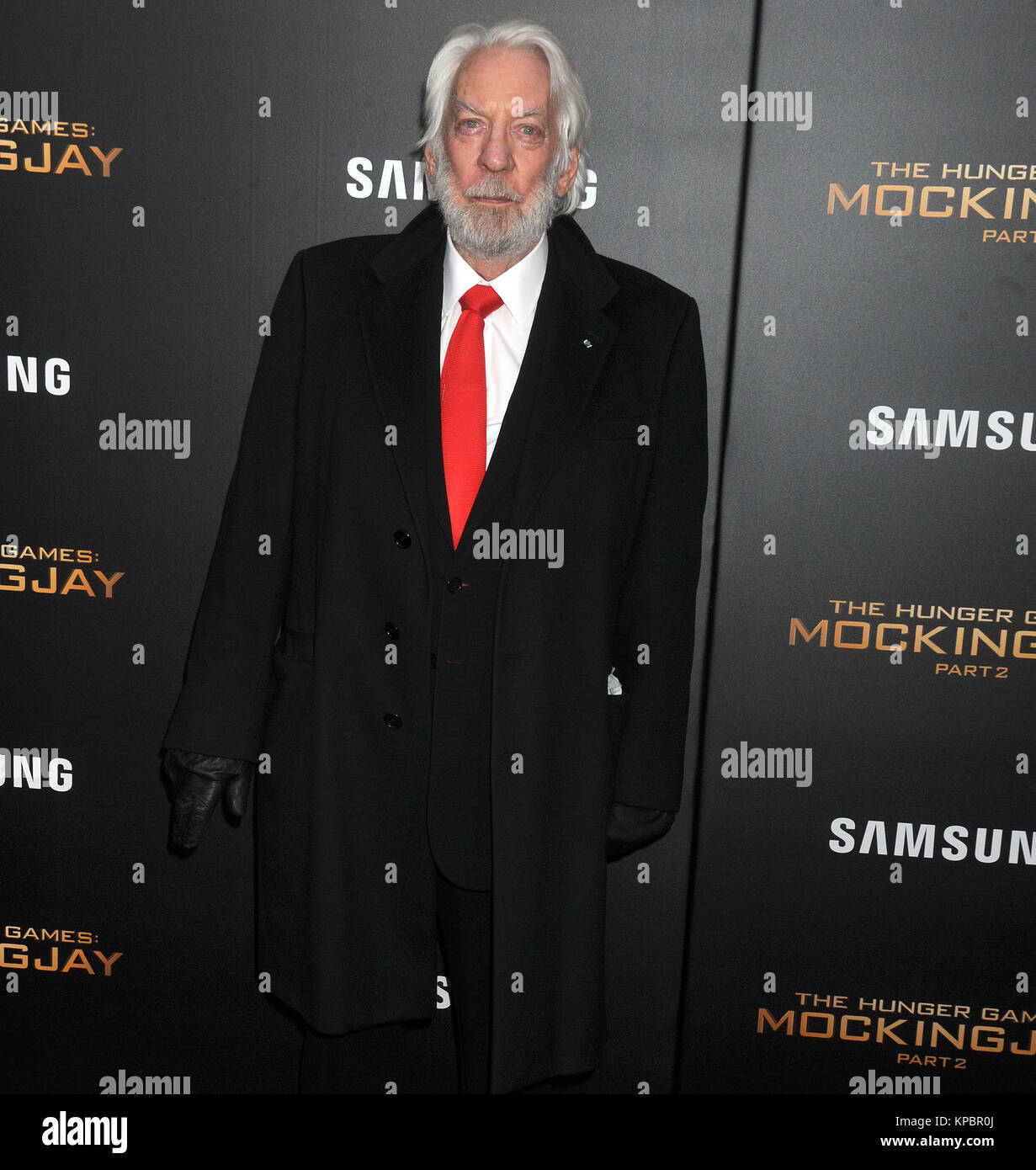 NEW YORK, NY - NOVEMBER 18: Donald Sutherland attends the 'The Hunger ...