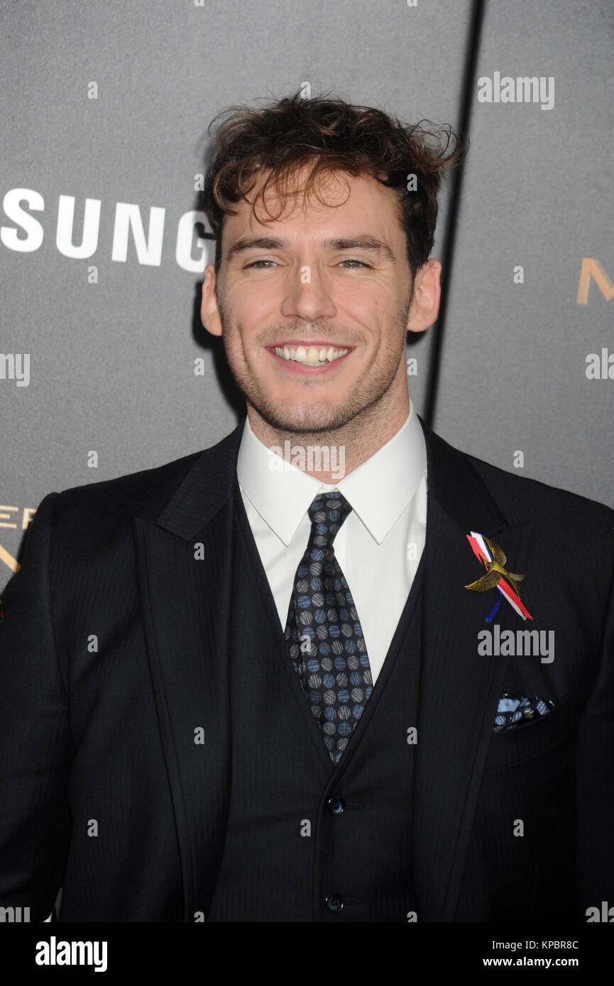 NEW YORK, NY - NOVEMBER 18: Sam Claflin attends the 'The Hunger Games ...