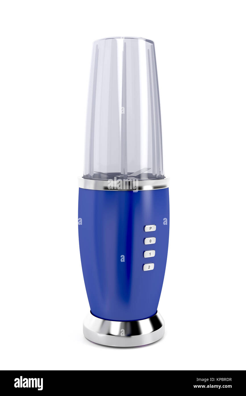 Blue electric blender Stock Photo - Alamy