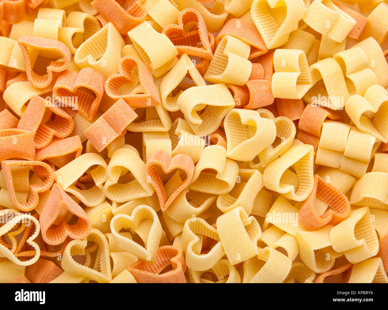 Background of heart shaped pasta Stock Photo - Alamy