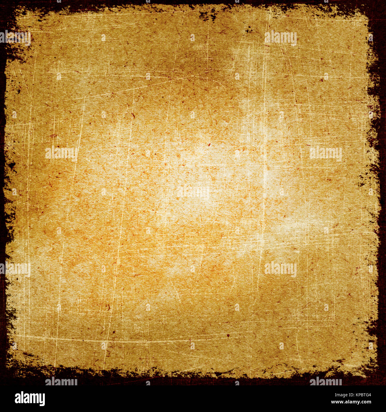 Old paper texture with grunge border and scratches Stock Photo - Alamy