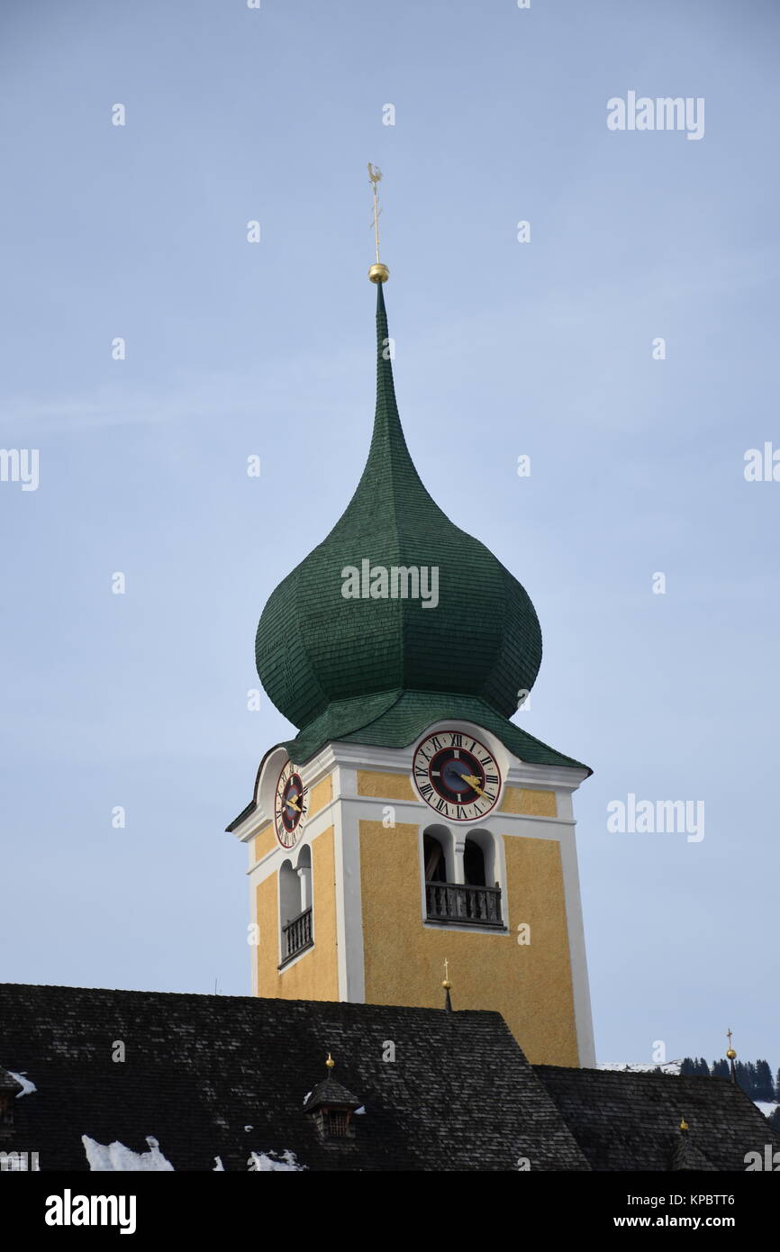 Westendorf,church,church,church tower,roof,shingle roof,winter,church ...