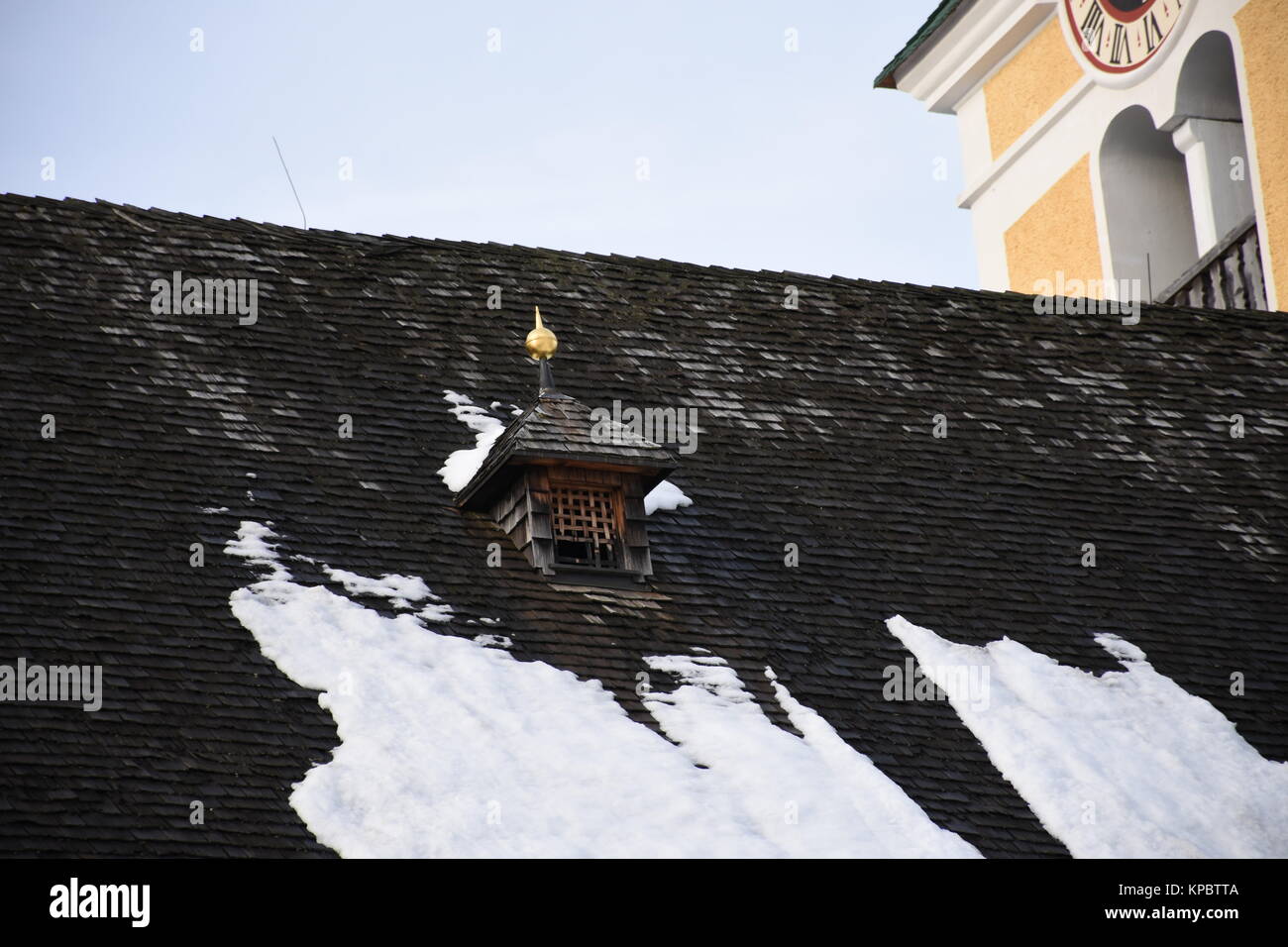 Westendorf,church,church,church tower,roof,shingle roof,winter,church ...