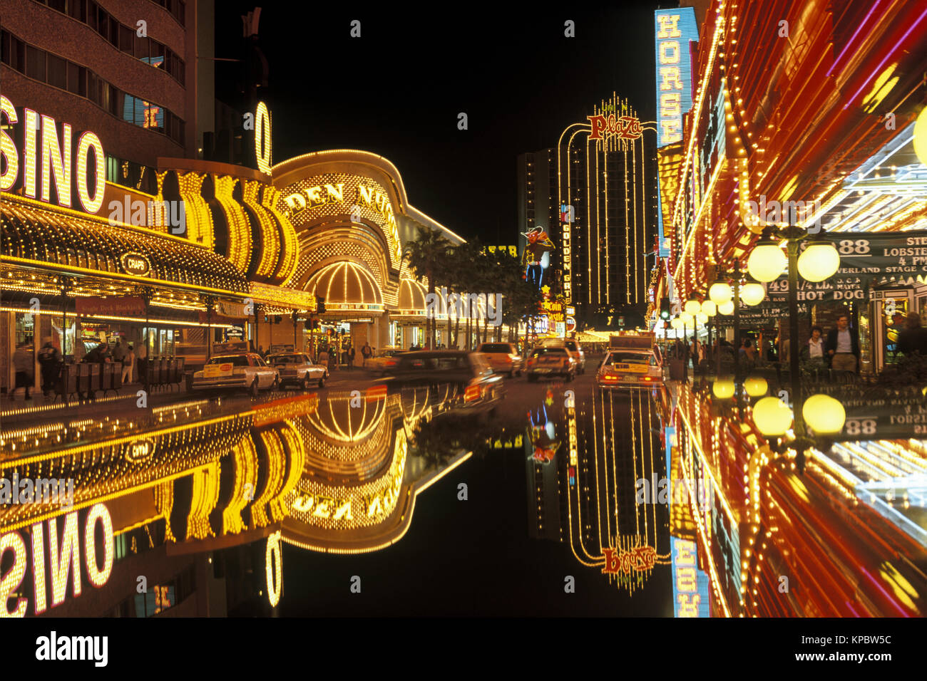 1992 HISTORICAL HOTEL CASINOS FREMONT STREET LAS VEGAS NEVADA USA Stock ...