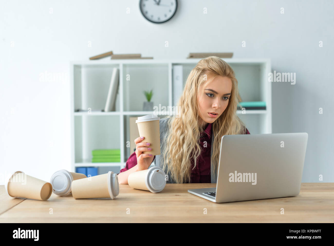 Tired office coffee hi-res stock photography and images - Alamy