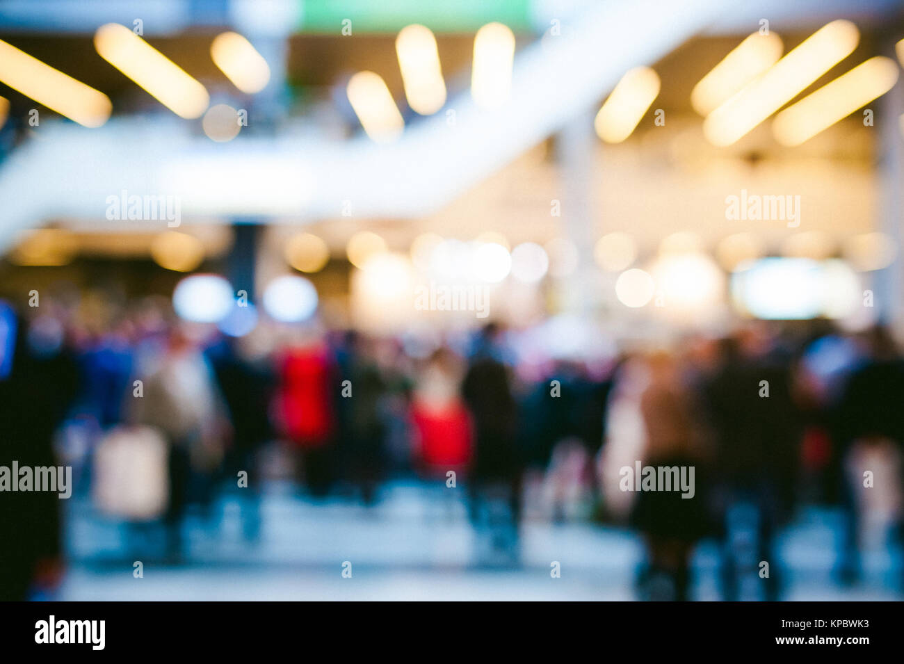 abstract background blur large crowd of people at the mall Stock Photo ...