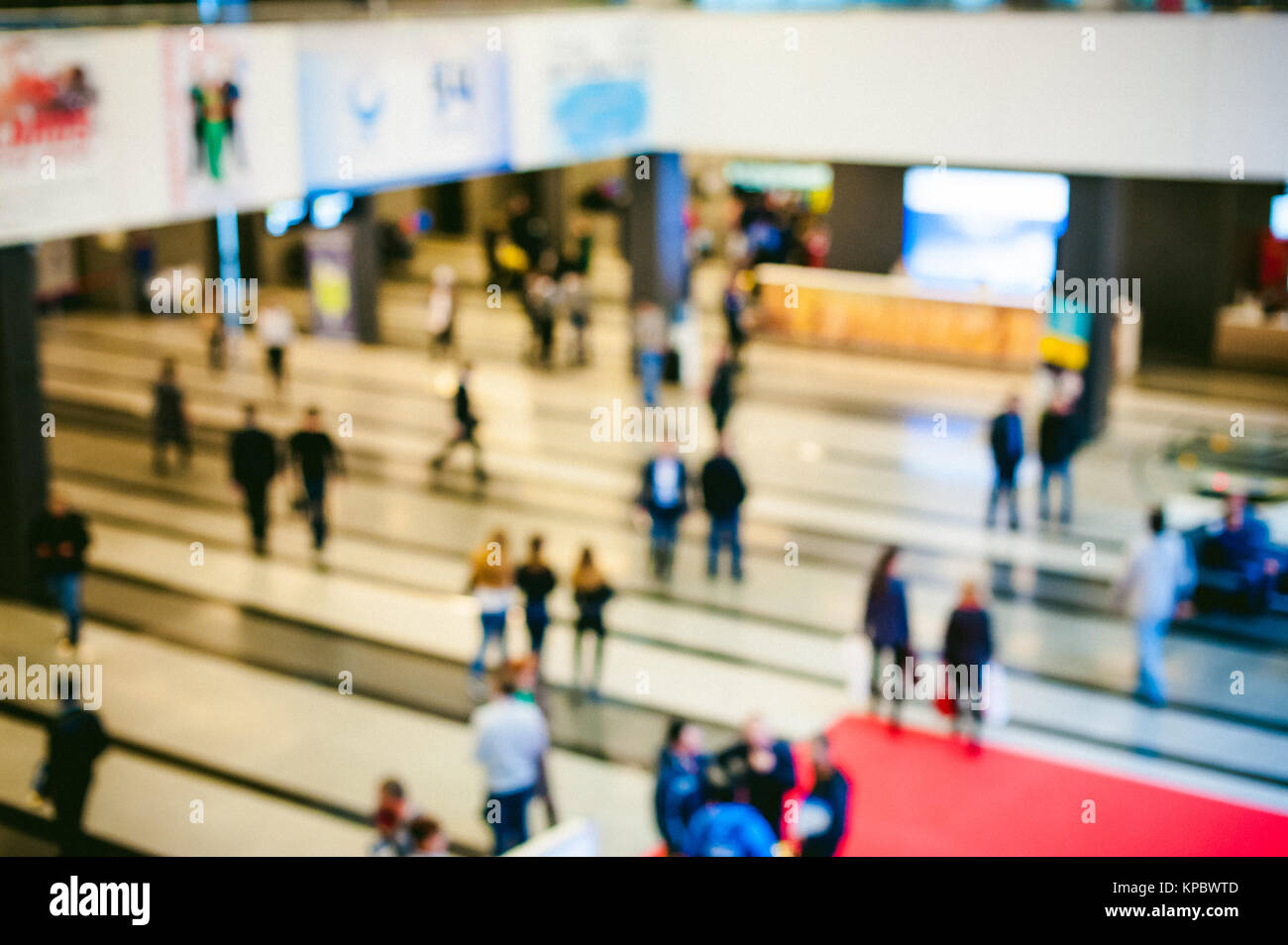 abstract background blur large crowd of people at the mall Stock Photo ...