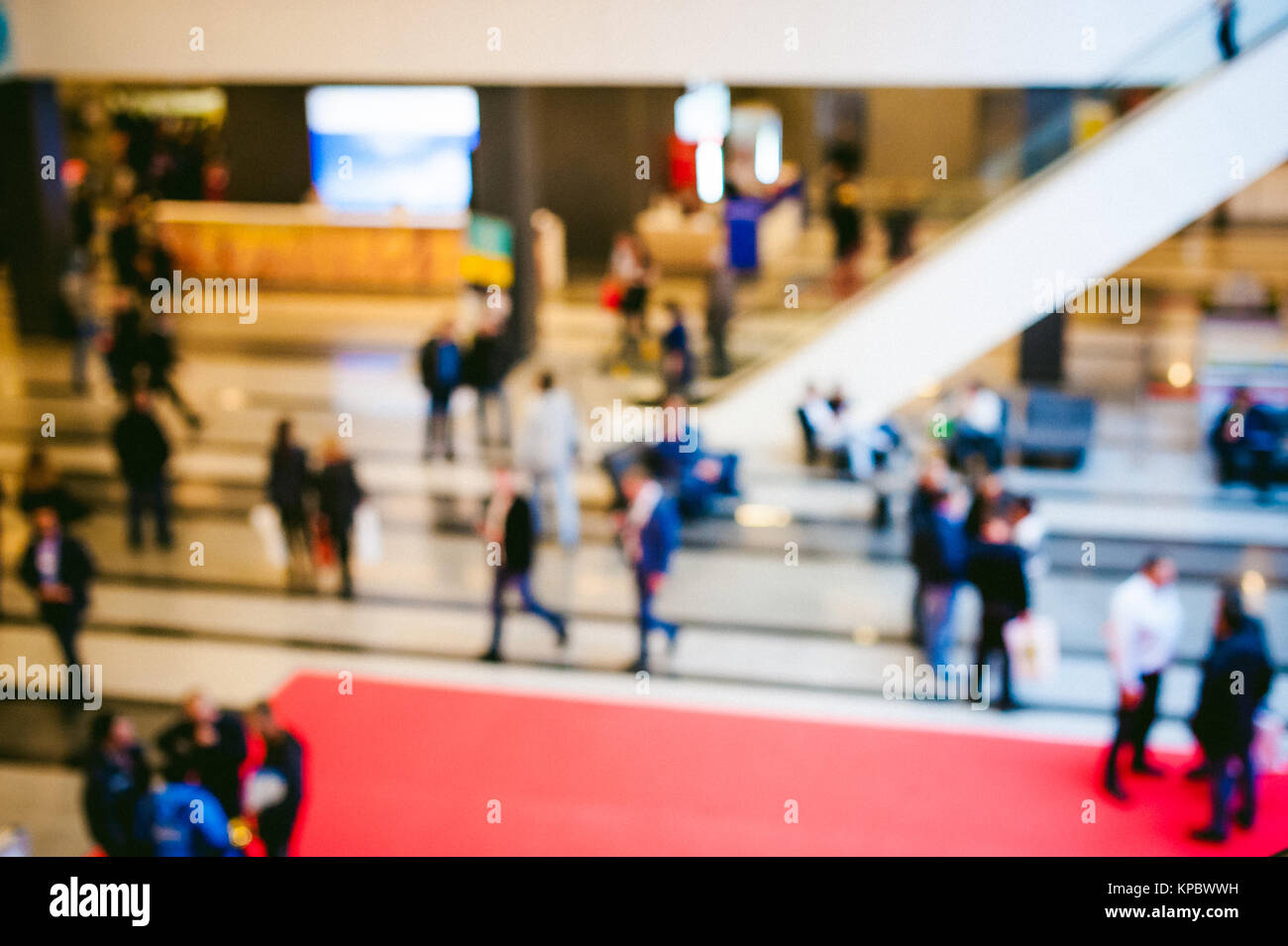 abstract background blur large crowd of people at the mall Stock Photo ...