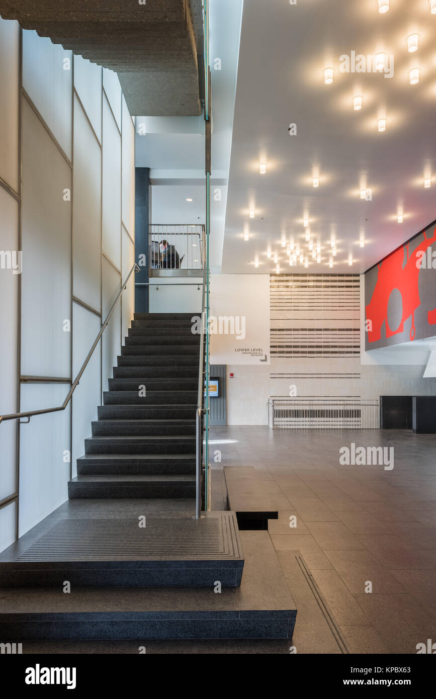 Lobby of the Logan Center at the University of Chicago Stock Photo - Alamy