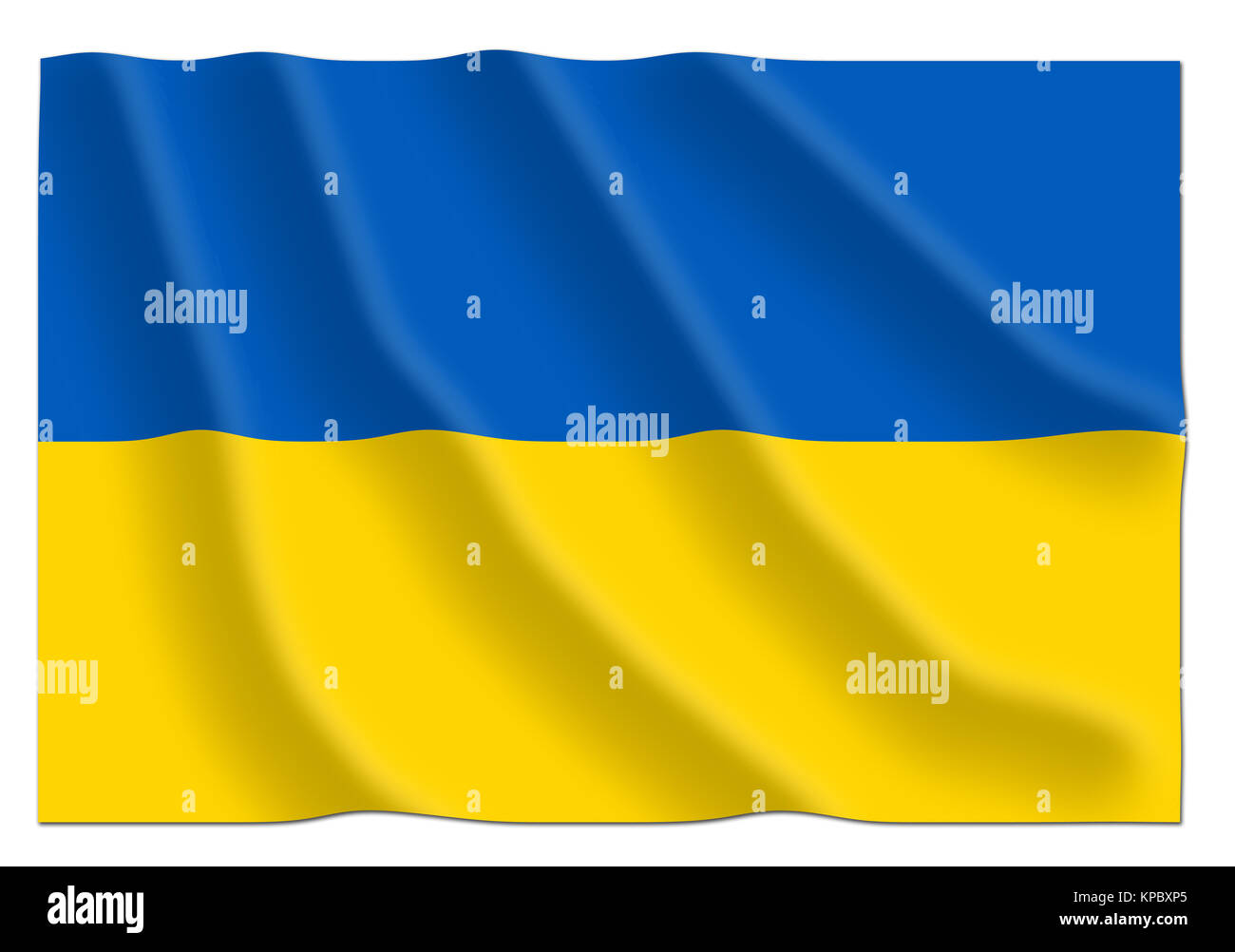 Flying ukrainian flag Cut Out Stock Images & Pictures - Alamy