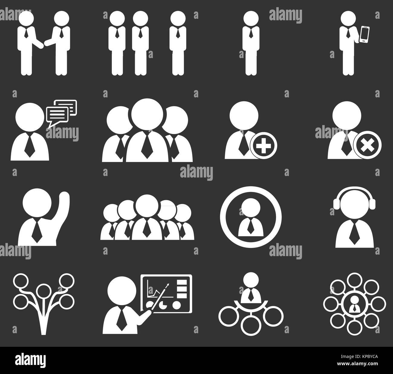 Community icons set Stock Photo - Alamy