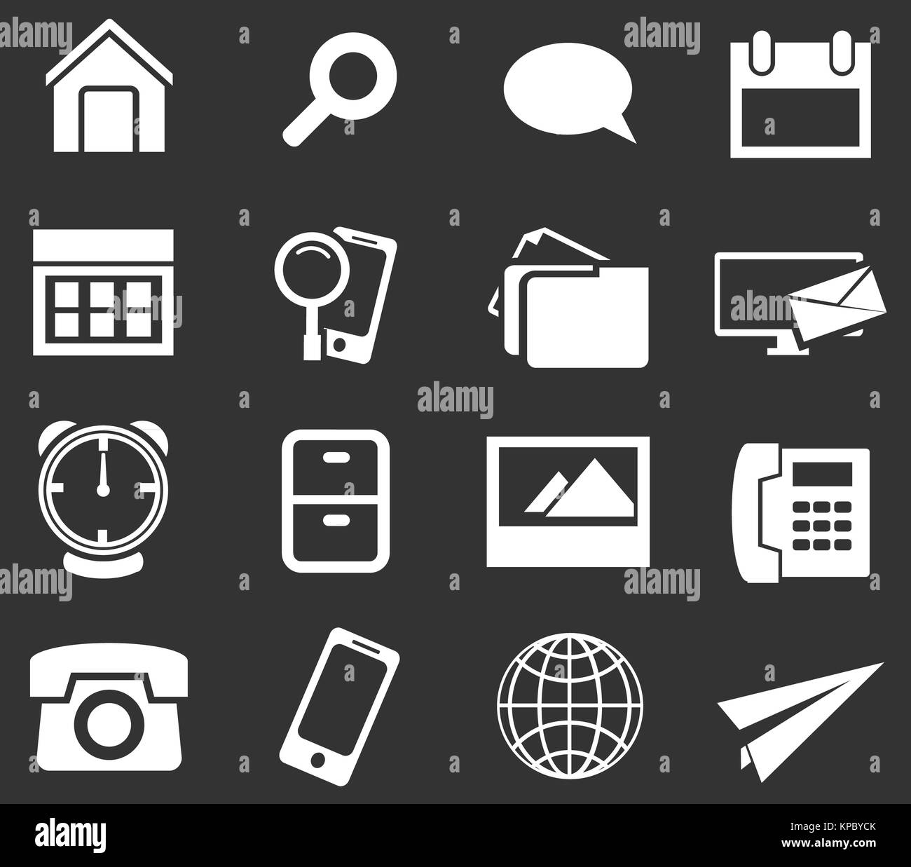 Community icons set Stock Photo - Alamy