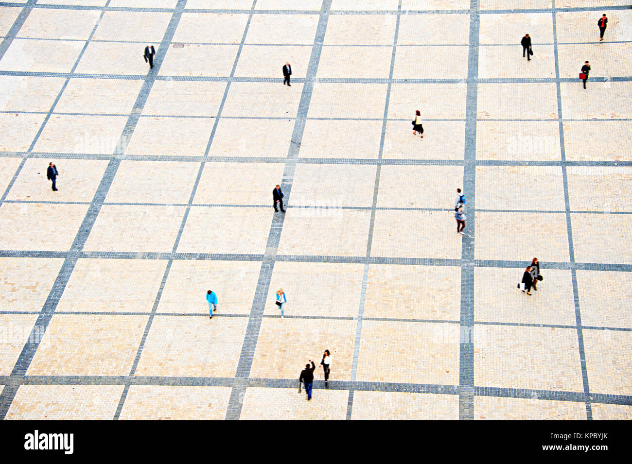 City square, aerial view Stock Photo - Alamy