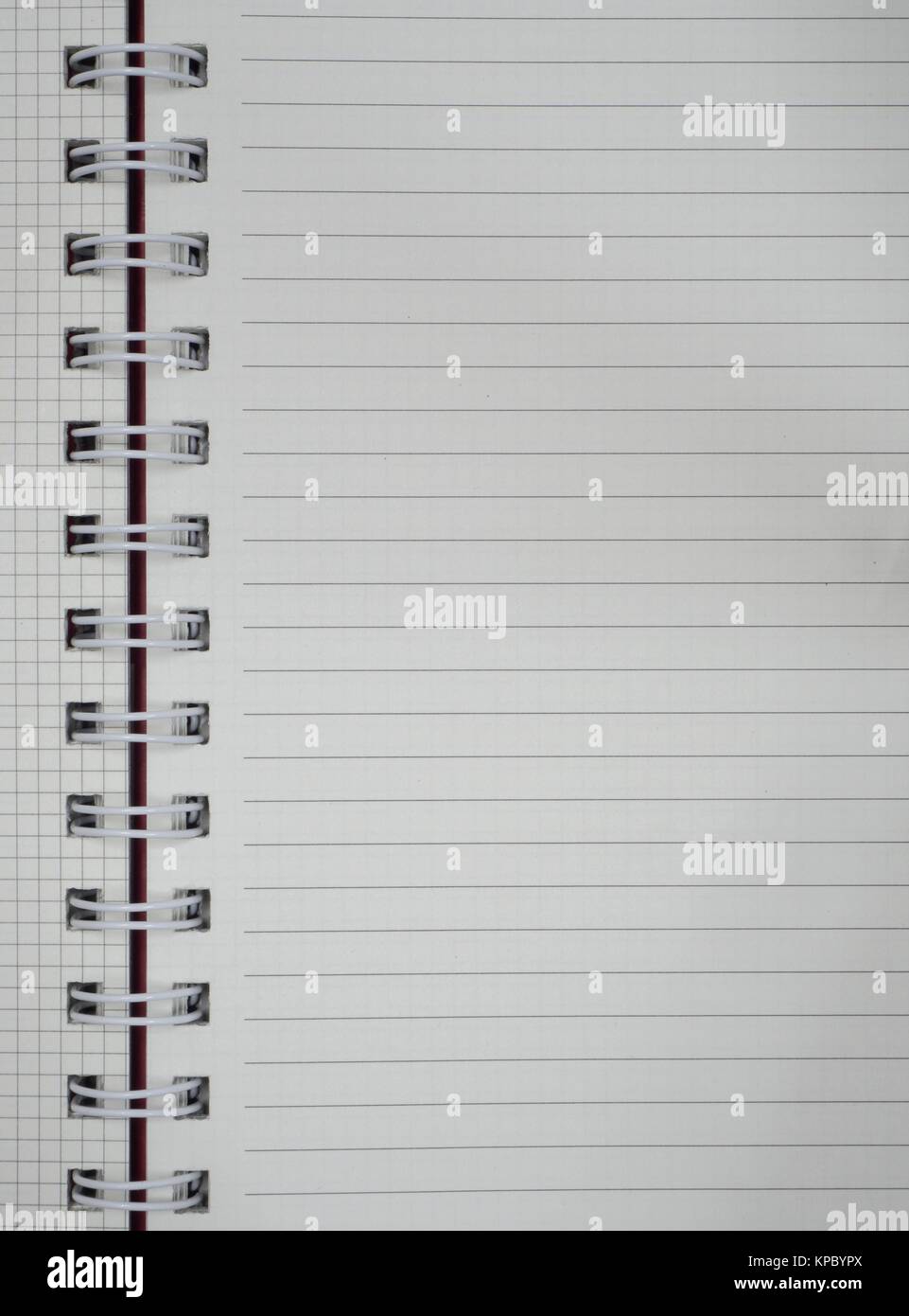 Blank Page of Notebook with Line Stock Photo - Alamy