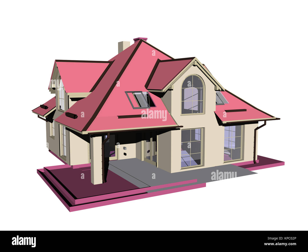 Family villa Cut Out Stock Images & Pictures - Alamy