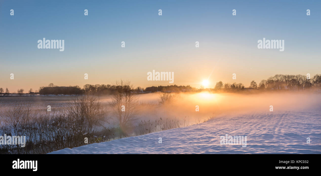 winter landscape with color look Stock Photo - Alamy