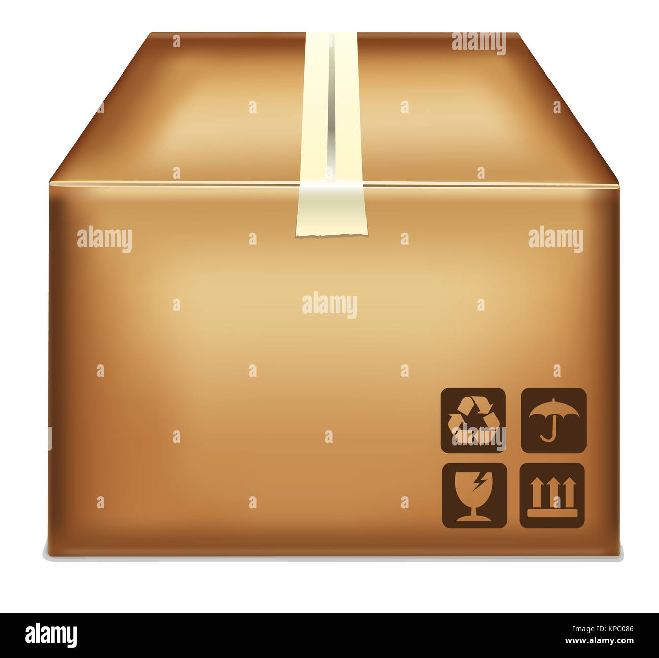 box on a white background Stock Photo - Alamy