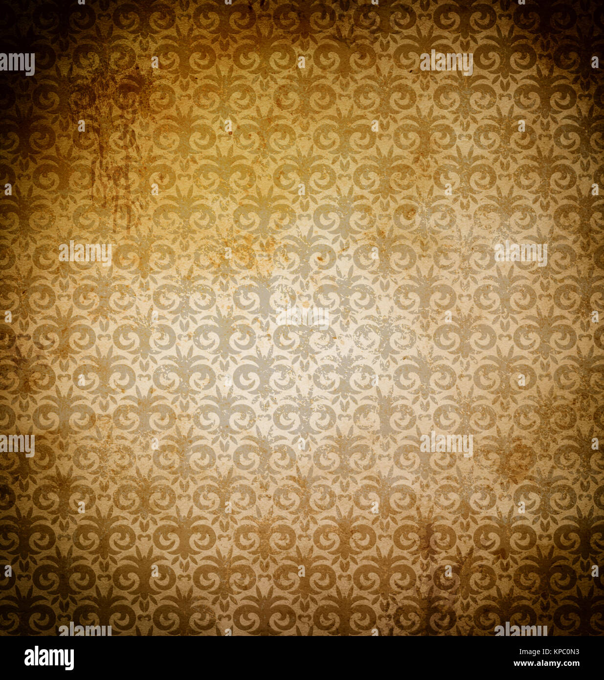 Old grunge paper background with old-fashioned patterns Stock Photo - Alamy