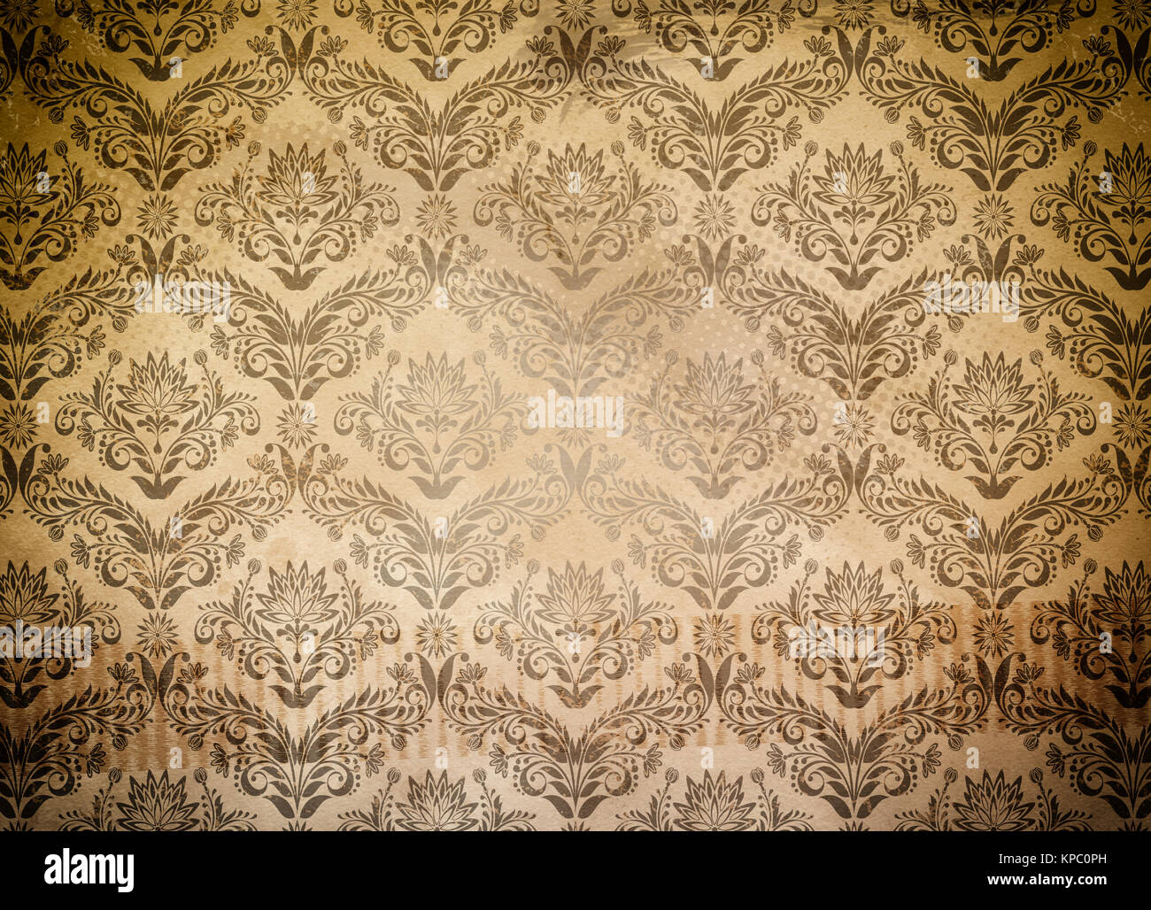 Old grunge paper background with old-fashioned patterns Stock Photo - Alamy