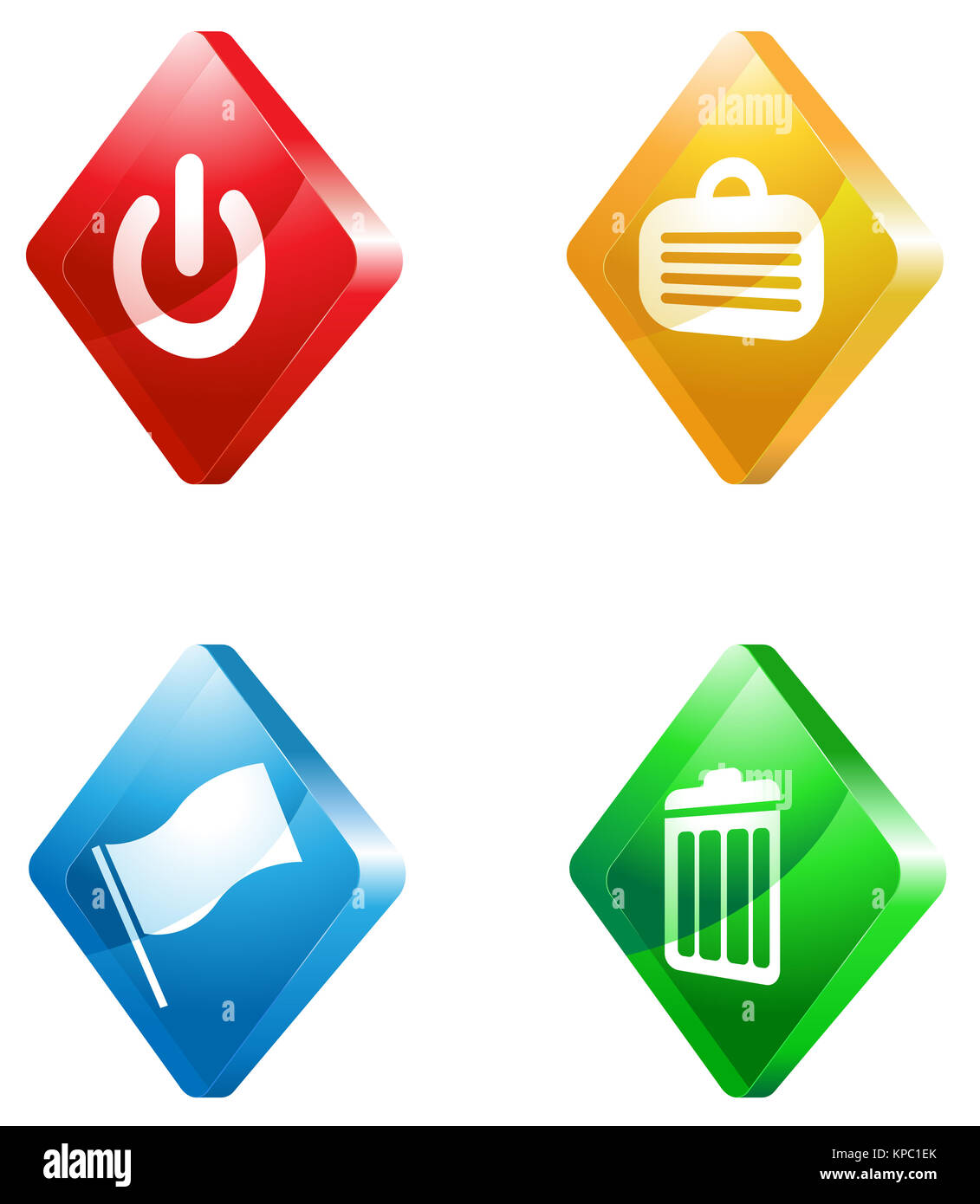 office glass transparent color icon set Stock Photo - Alamy