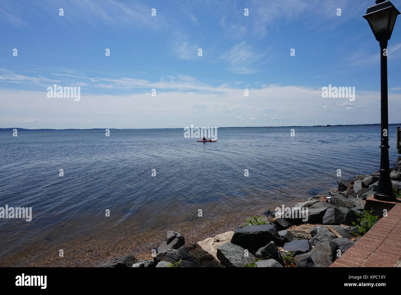 Waterfront with open clear sky few clouds Stock Photo - Alamy Waterfront with open clear sky few clouds Stock Photo - Alamy
