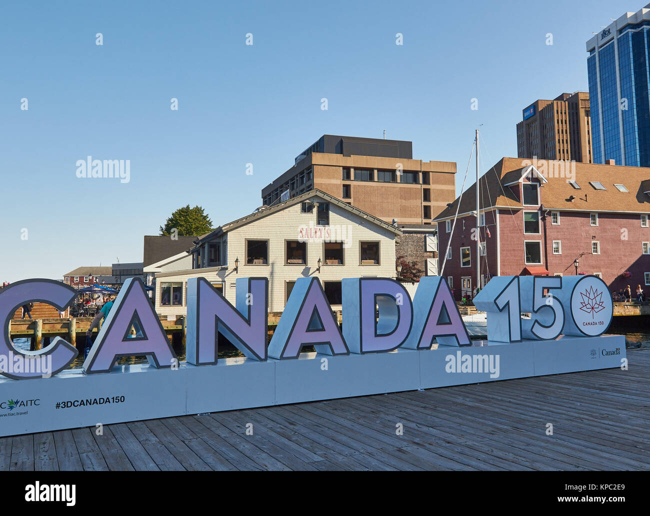 Canada 150 sign to celebrate Canada's 150th anniversary, Halifax ...