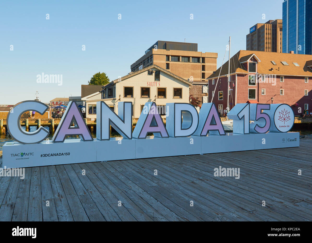 Canada 150 sign to celebrate Canada's 150th anniversary, Halifax ...