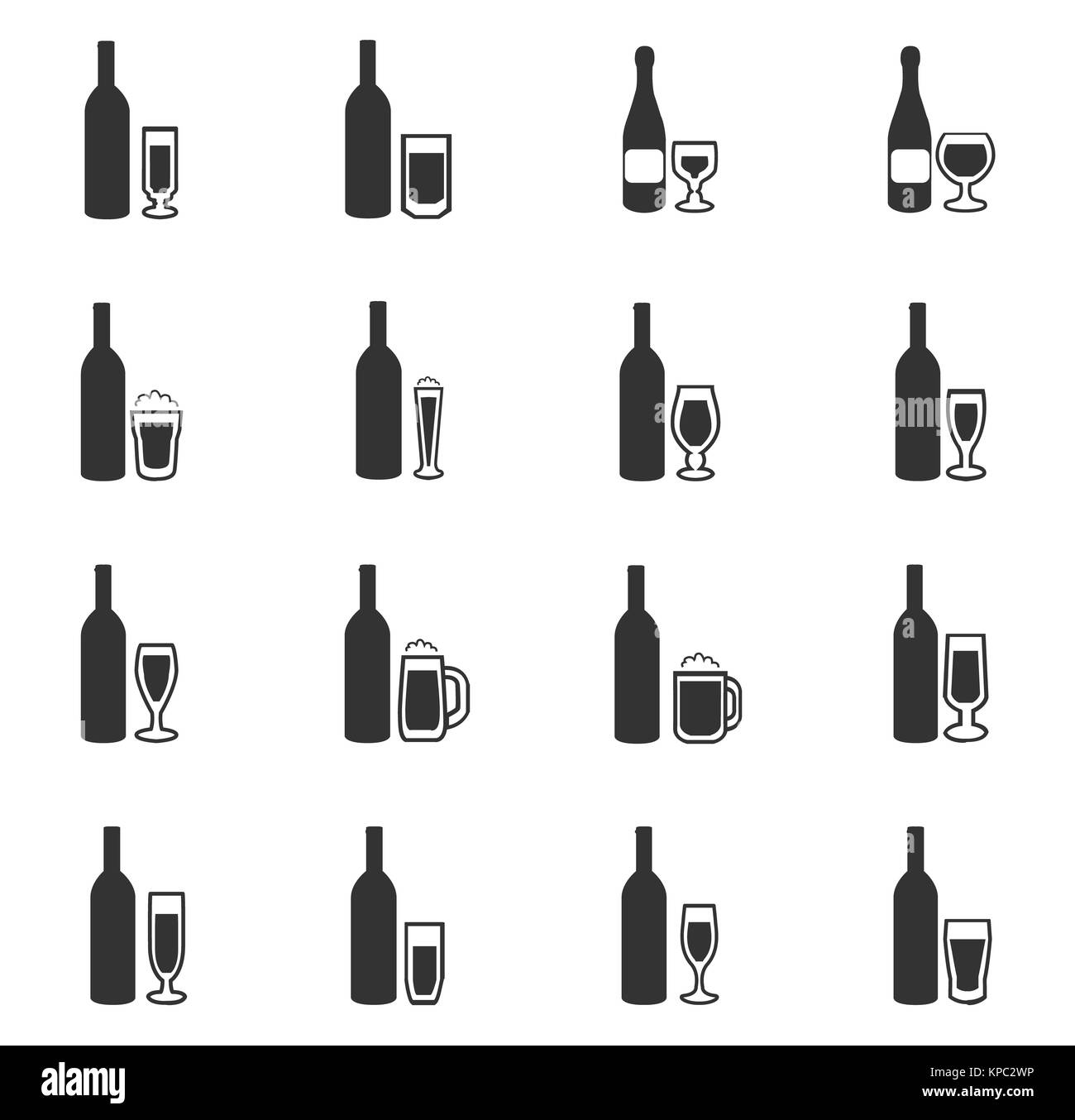 Cups with punch Black and White Stock Photos & Images - Alamy