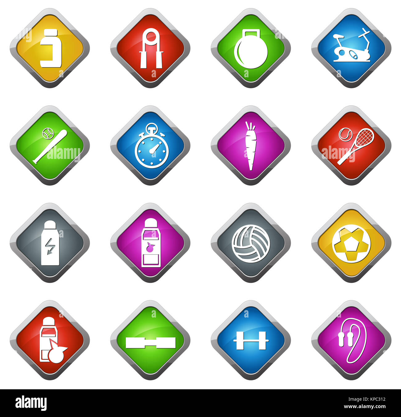 Sports icons set Stock Photo - Alamy