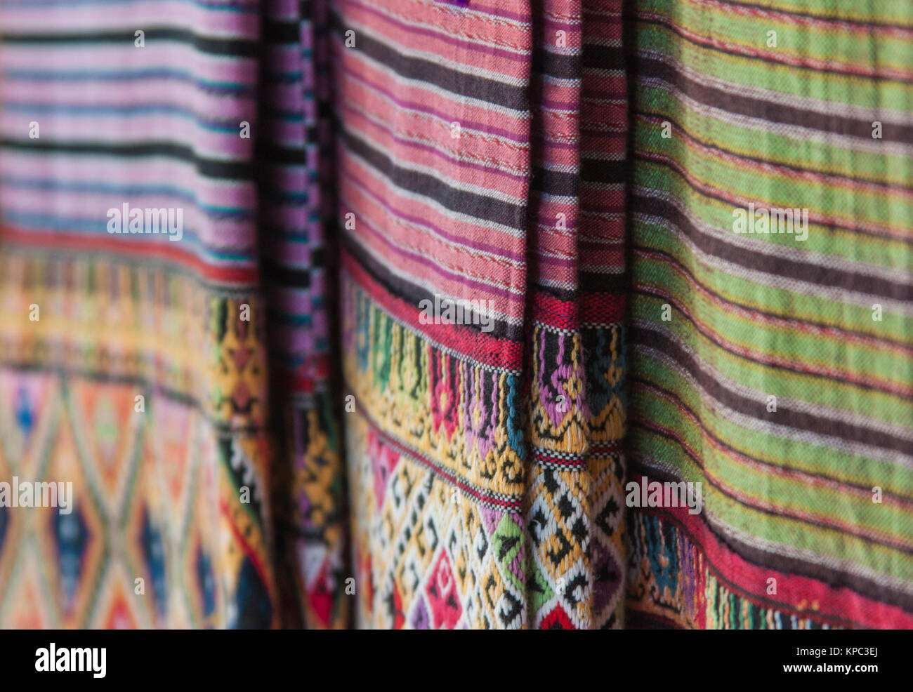 Cotton ancient textiles / Thailand folk textiles Stock Photo - Alamy
