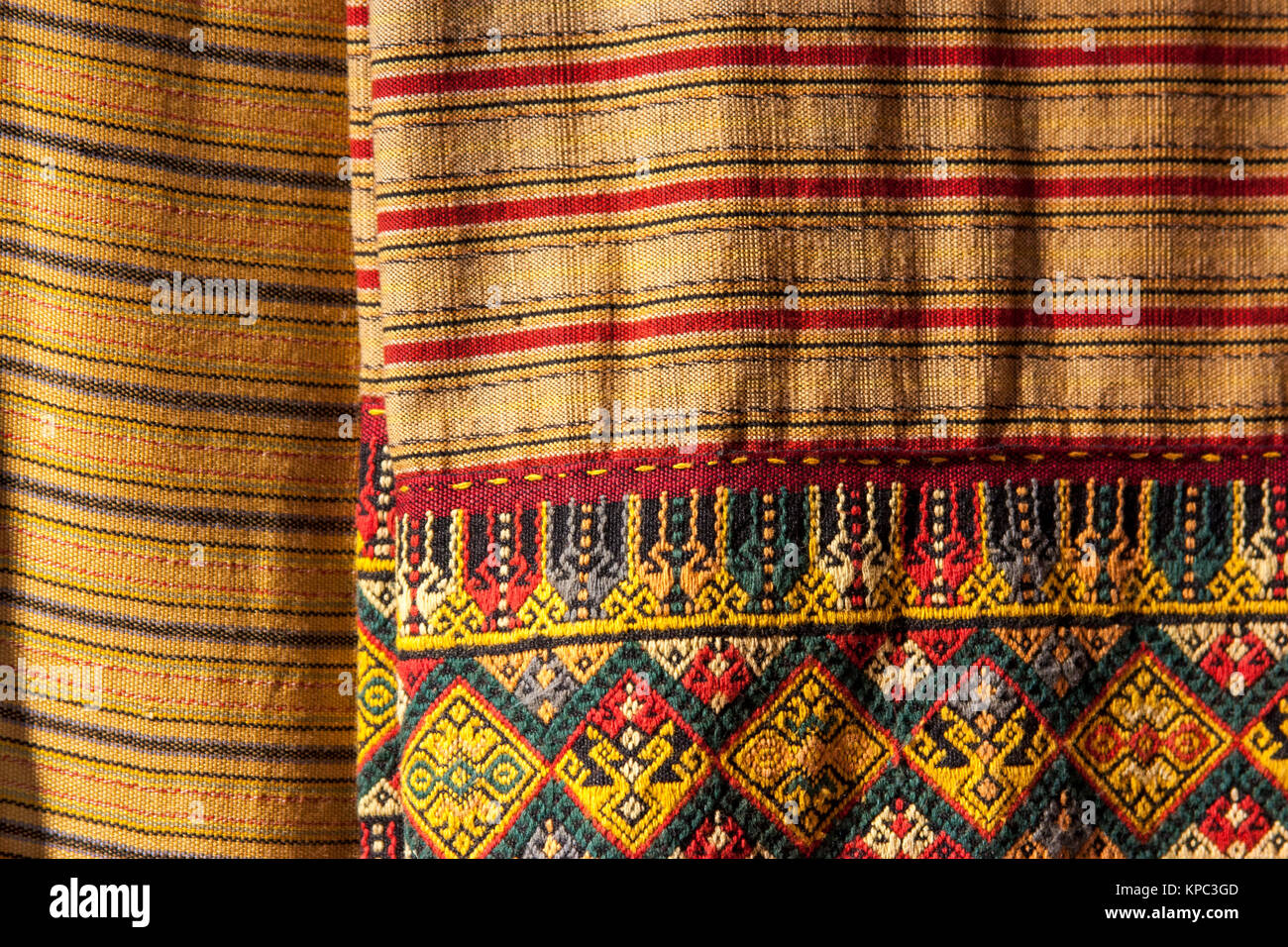 Cotton ancient textiles / Thailand folk textiles Stock Photo - Alamy