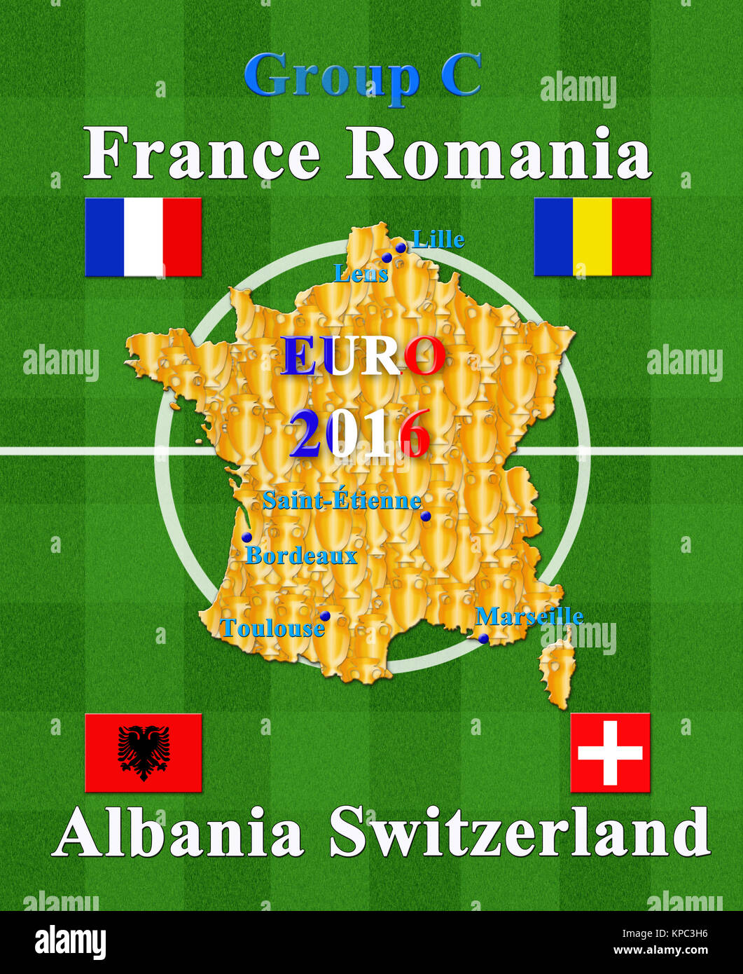 EURO 2016 group A Stock Photo - Alamy